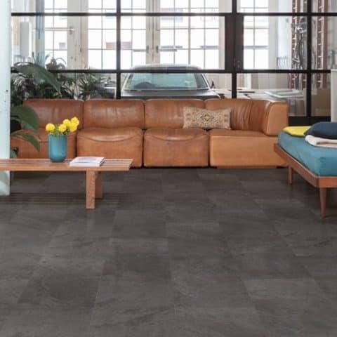 Suelo Vinílico SPC Click QUICK STEP Alpha Vinyl Oro Pizarra negra ...